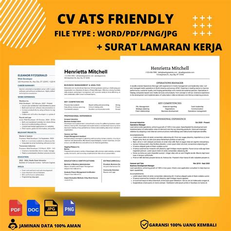Jual JASA DESAIN CV SURAT LAMARAN KERJA JASA PEMBUATAN CV CV ATS