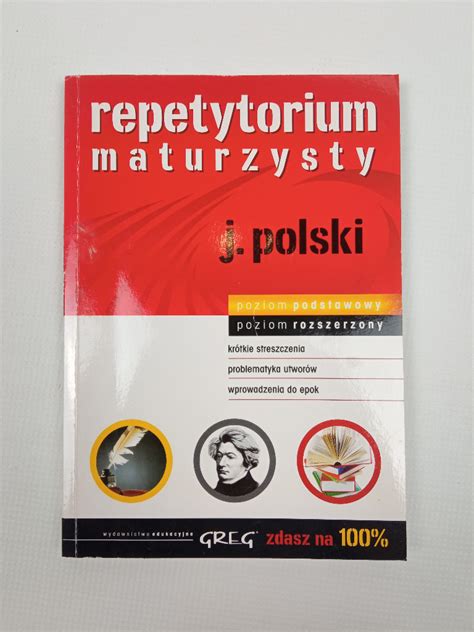 Repetytorium maturzysty Język polski Greg Liceum Poznań Kup teraz