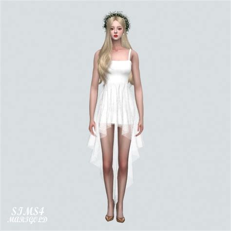 Wedding Mini Dress V2 At Marigold Sims 4 Updates