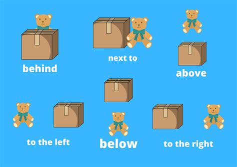 Prepositions Of Place Flashcards No Words View Online Or Free PDF