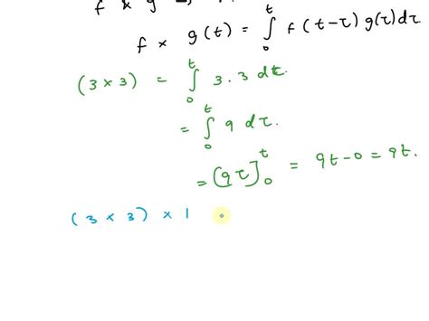 solved use the convolution theorem and laplace transforms to compute âˆš 3 1 3 d type