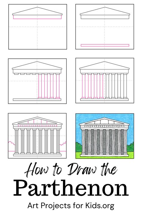 Inside You Ll Find An Easy Step By Step How To Draw The Parthenon