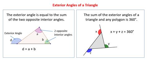 Exterior Angles Of A Triangle Video Lessons Examples Step By Step