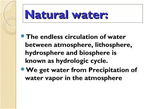 Water Quality Parameters PPT