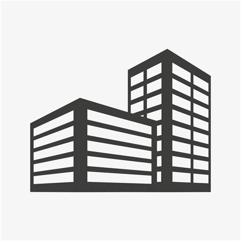 ícone de prédio de escritórios ilustração vetorial de edifícios de