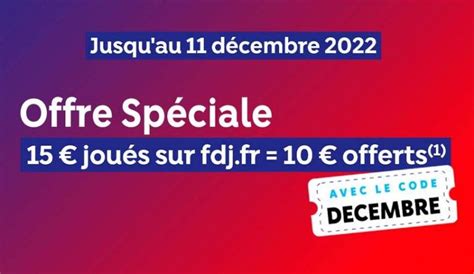 Comment Utiliser Le Code Promo FDJ DECEMBRE