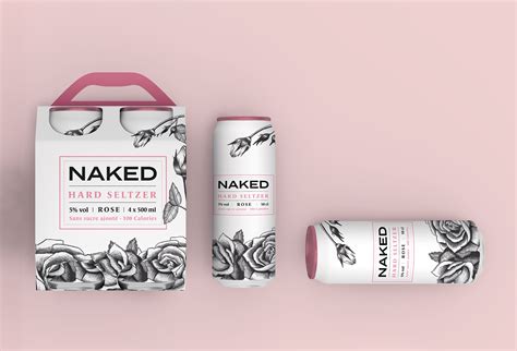 Packaging Canette Naked Rose Behance Behance