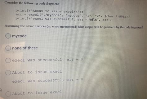 solved consider the following code fragment printf about