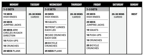 Basic Home Workout Plan Atelier Yuwa Ciao Jp