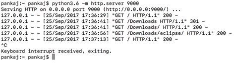 python simpleerver python server digitalocean
