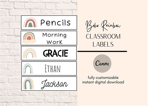 Preschool Name Tags Classroom Name Tags Classroom Labels Classroom