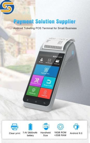 4G Wireless POS Z91 Handheld Ticketing POS Systems All In One Android
