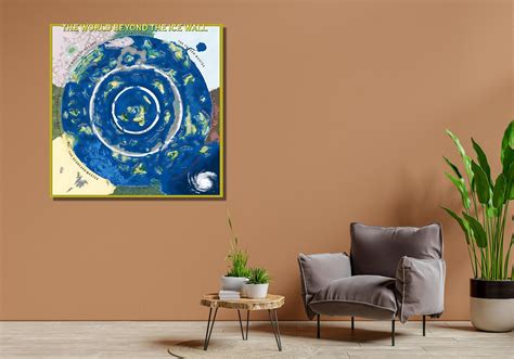 World Beyond The Ice Wall Satellite Flat Earth Map Ready To Etsy