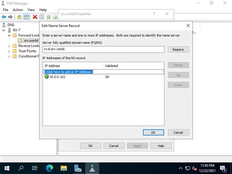 Windows Server 2022 DNS Server Configure Secondary Zone Server World