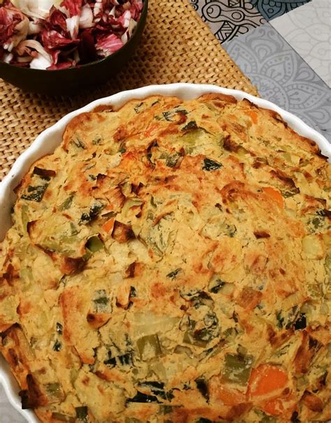 Recette de quiche à la farine de pois chiches Marine le Gouvello