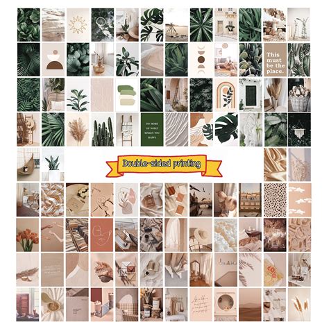 Buy ELETIST Boho Wall Collage Kit Double Side Dorm For Room Aesthetic