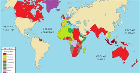 GEOGRAFÍA E HISTORIA Mapa del Imperialismo