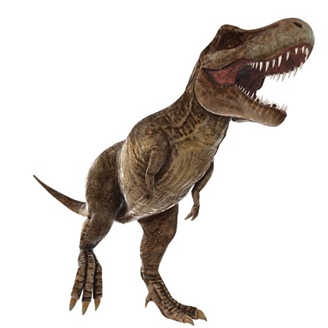 3D Rendering Of A Dinosaur Tyrannosaurus Rex Isolated On Transparent