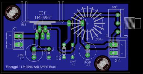 Electgpl Electrónica Fuente Step Down o Buck con LM2596 Ajustable