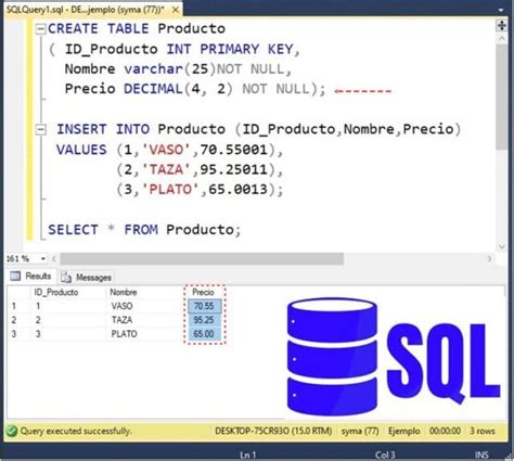 Decimal SQL Server Tipo De Datos Sqlserverdb