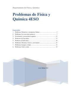 Problemas de Física y Química 4ESO P chopo pntic mec es problemas