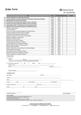 Fillable Online Order Form Fax 603 Fax Email Print PdfFiller
