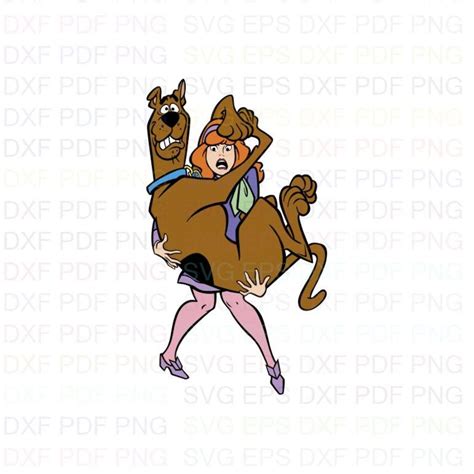 Scooby Doo With Daphne Blake Svg Dxf Eps Pdf Png Cricut Etsy