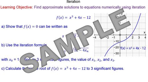 solving equations through iteration mr