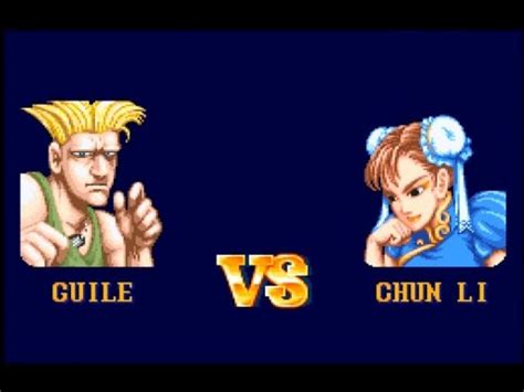 Street Fighter II SNES Guile Vs Chun Li Hardest Setting YouTube