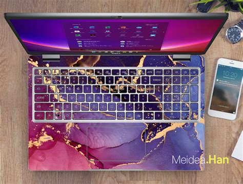 Hp Laptop Skin Elitebook Personalized Customizable Purple Etsy