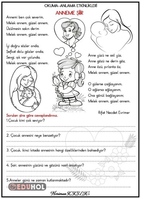 Anneler G N Anneme Iir Okuma Eduhol Ders Videolar Zle Online