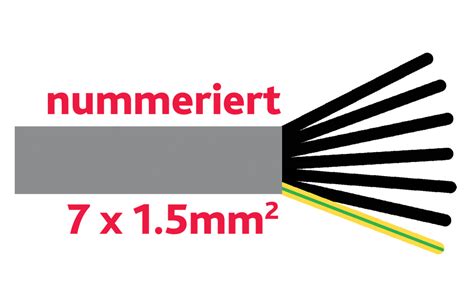 Steuerkabel X Mm Numm Mantel Grau Hoelzle