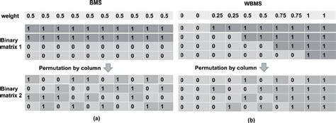 the processes of binary matrix sampling bms and weighted binary download scientific diagram