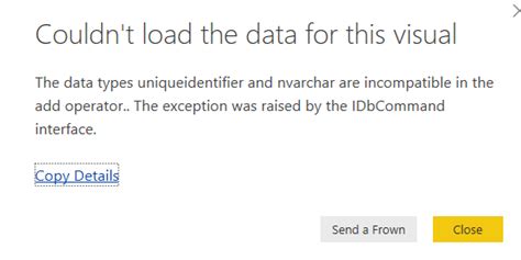 the data types uniqueidentifier and nvarchar are i microsoft fabric community
