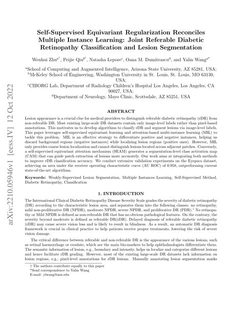pdf self supervised equivariant regularization reconciles multiple instance learning joint