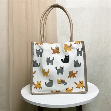 Jual Tas Jinjing Kanvas Tali Sumbu Handbag Kanvas Motif Kecil Tas Tali