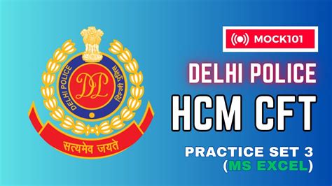 Dp Hcm Cft Excel Set Delhi Police Cumputer Formatting Test Head