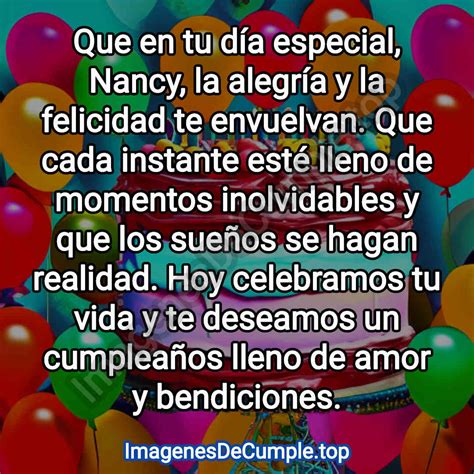 Feliz cumpleaños nancy