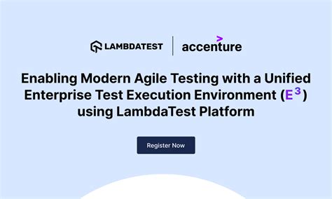 Webinar For Accenture Enabling Modern Agile Testing With A Unified