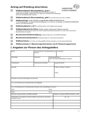 Ausfüllbar Online Antrag auf Erteilung einer eines Fax Email Drucken