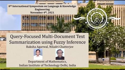 paper id 63 query focused multi document text summarization using fuzzy inference youtube