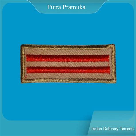 Jual Bed Badge Bordir Tanda Jabatan Pemimpin Regu Pramuka Pinru