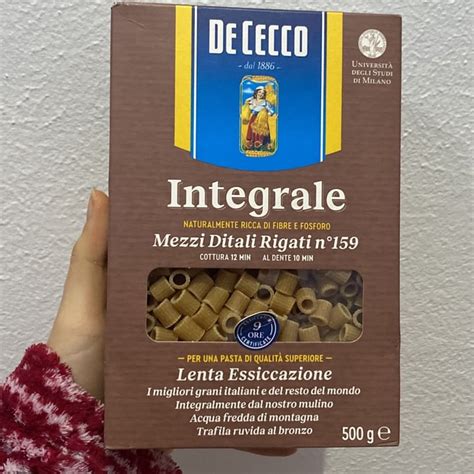 De Cecco Mezzi Ditali Rigati Integrali Review Abillion