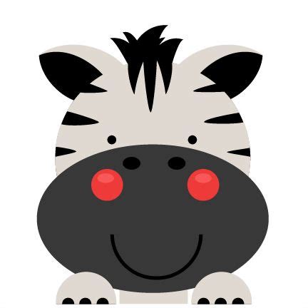 Peeking Zebra SVG Scrapbook Cut File Cute Clipart Files For Silhouette