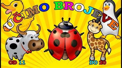 Učimo brojeve od 11 20 Pepi TV brojevi za djecu crtani za decu
