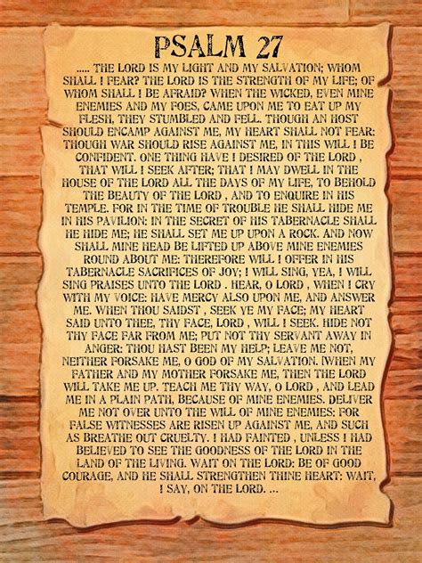 Ps 27 Kjv