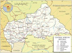 Carte De La Centrafrique Plusieurs Cartes Du Pays En Afrique