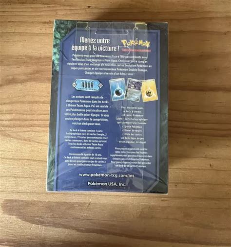 POKEMON CARTE HOLO French Ex Deck Team Aqua Magma Kyogre Scellé Groudon