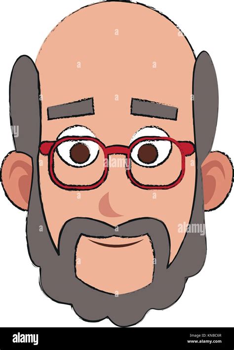 Cara De Abuelo Cartoon Imagen Vector De Stock Alamy
