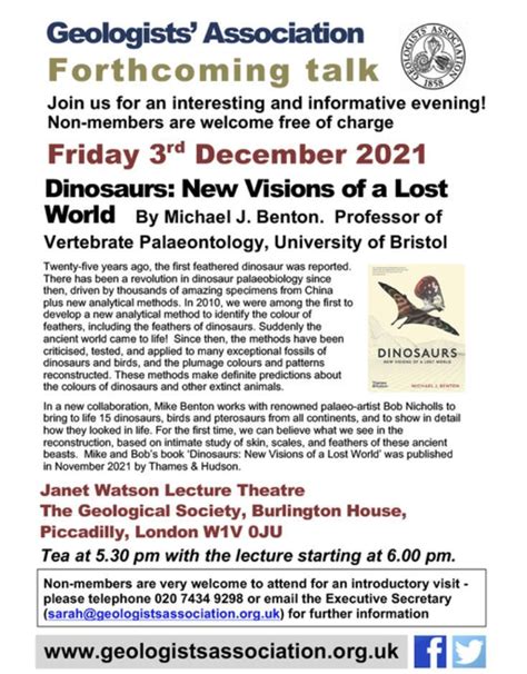 GA Talk On Dinosaurs New Visions Of A Lost World